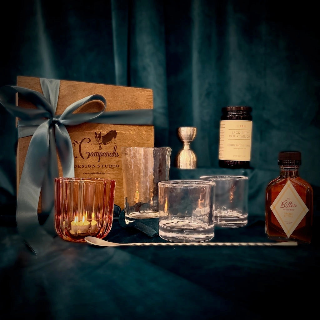 Stirred, Not Shaken | Barware Gift Basket | Cocktail Gift Box