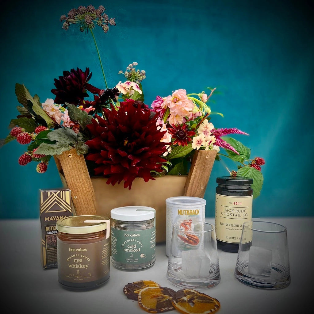 Whiskey River | A Curated Gift Basket | Seattle cocktail gift